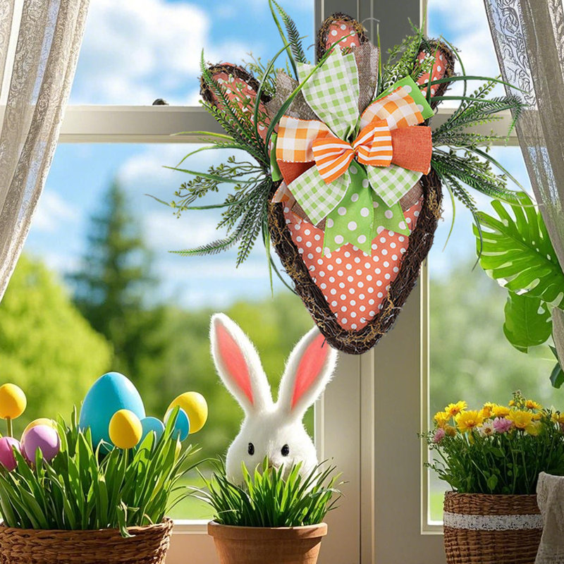 The Holiday Aisle® 1 Easter Carrot Shape Pendant, 15.75inch Easter ...