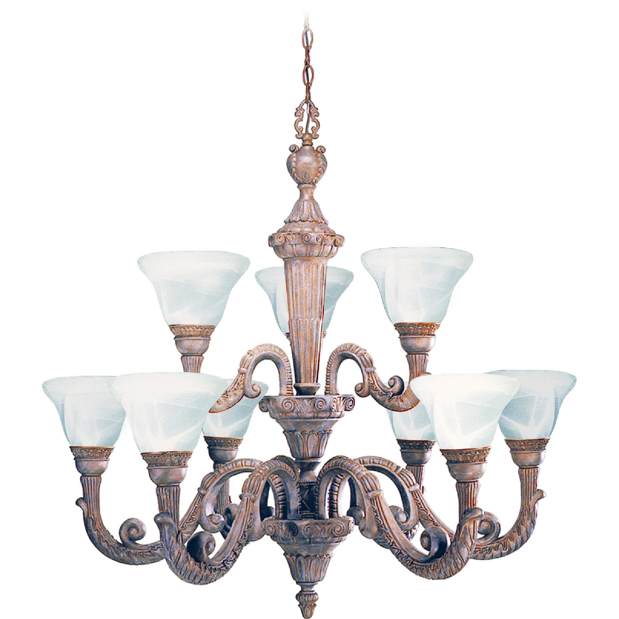 Ophelia & Co. Manchester 9-Light Prairie Rock Indoor Hanging Chandelier ...