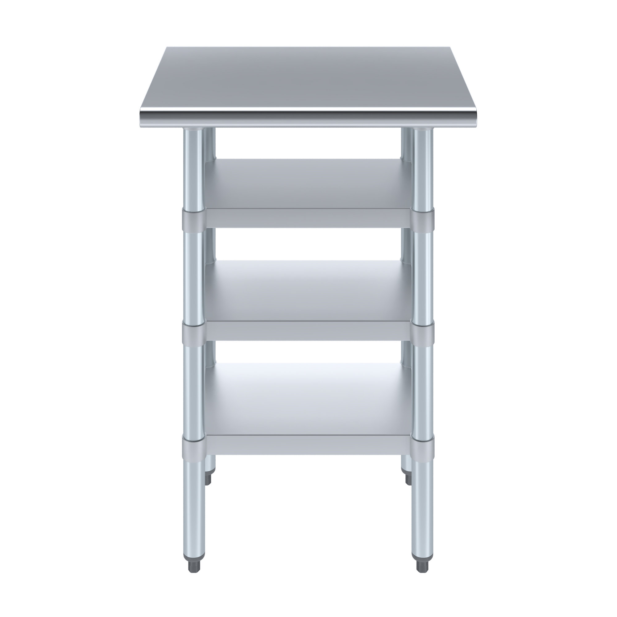 Amgood 18 in. x 24 in. Stainless Steel Table With Three Undershelves ...
