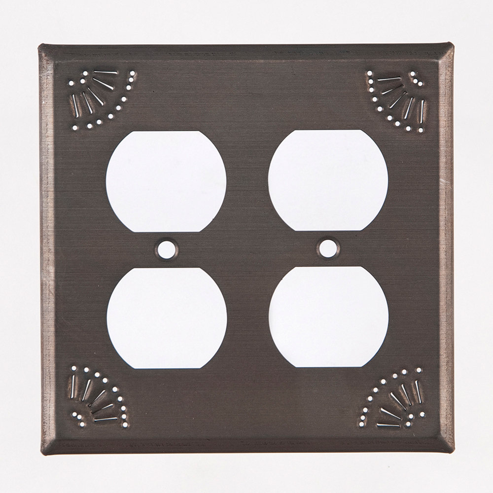 Irvin's Tinware 2-Gang Duplex Outlet Wall Plate | Wayfair