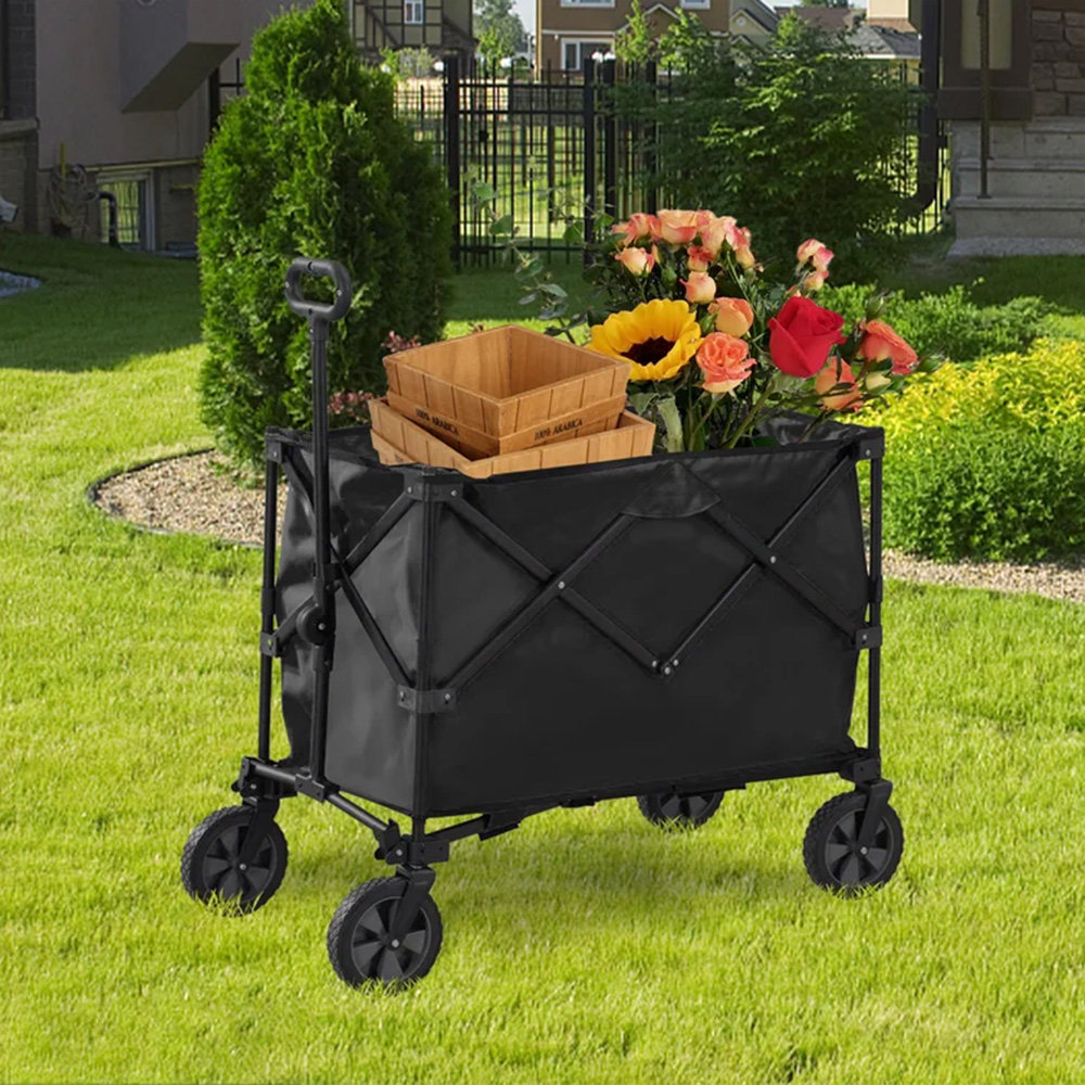 Terracemaster Collapsible Outdoor Wagon Portable Folding Utility Wagon Cart & Reviews - Wayfair ...