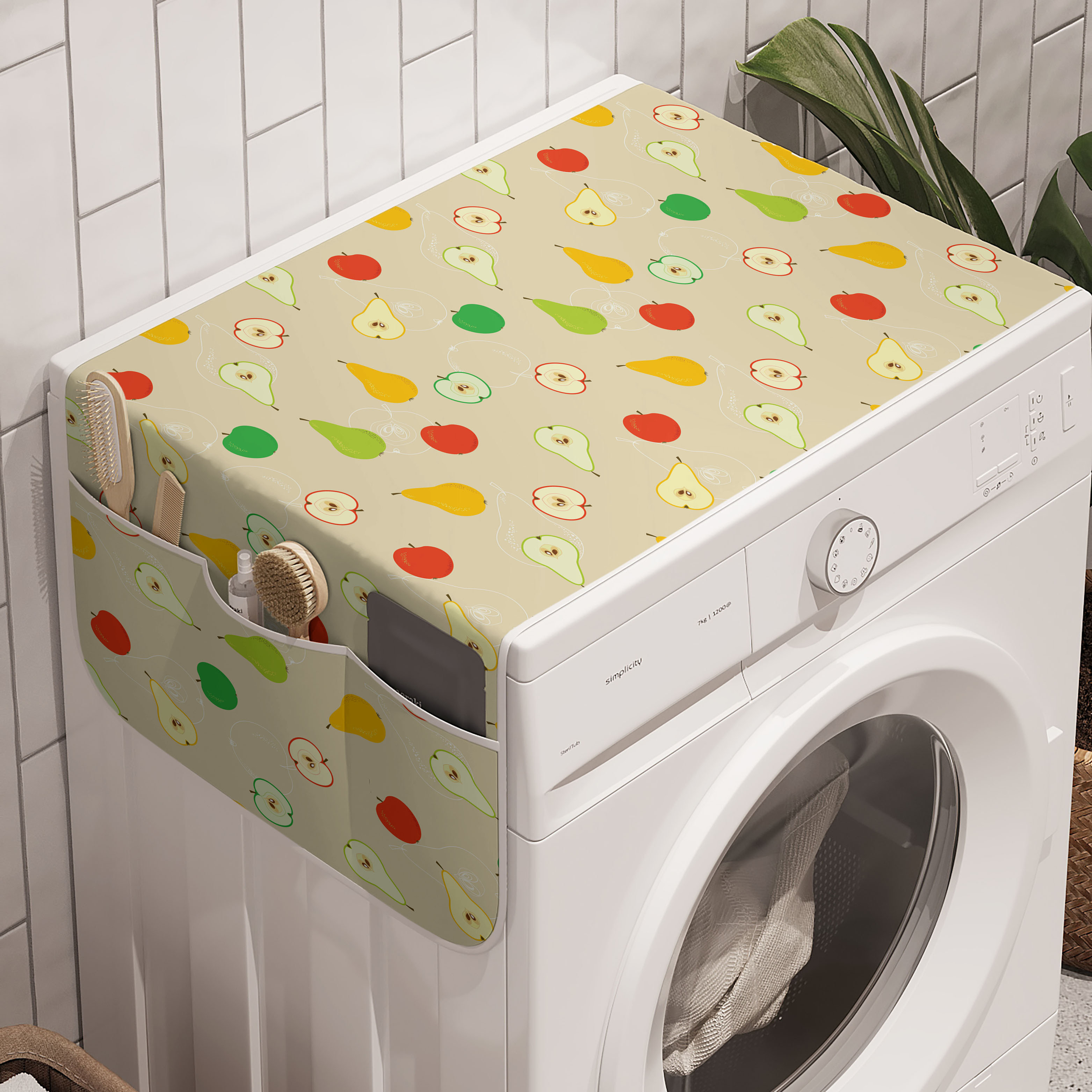 East Urban Home Fruits Washing Machine Organizer Pack of 2 47" x 18.5 ...