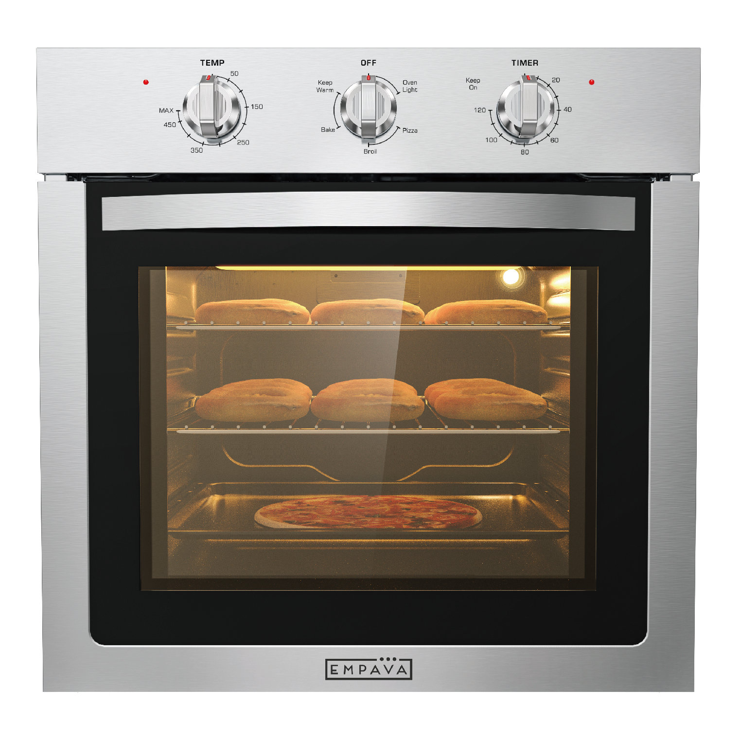 Empava 2.5 cu. ft Electric Single Wall Oven & Reviews | Wayfair