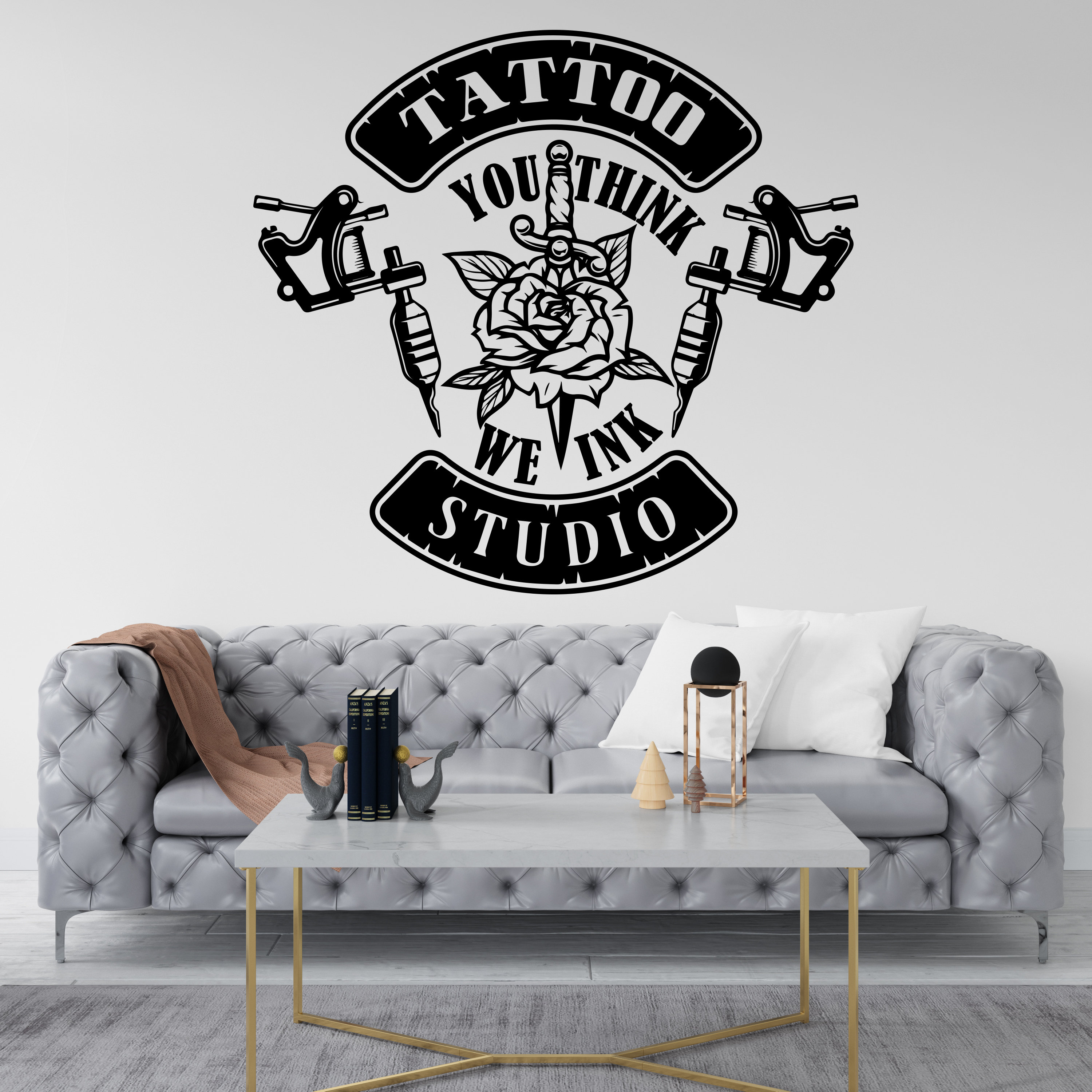 Winston Porter Tattoo Studio Wall Decal, You Think We Ink Tattoo Wall ...