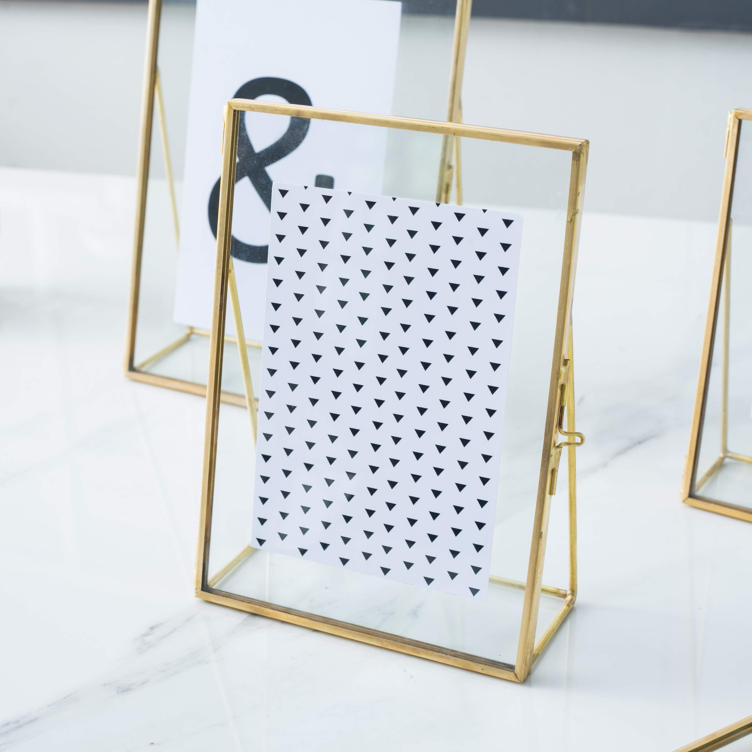 Latitude Run® 6X8 Gold Photo Frame Vintage Style Antique Gold Standing ...