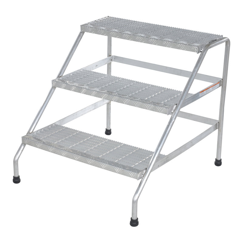 WFX Utility™ Ashdown 3 - Step Aluminum Step Stool | Wayfair