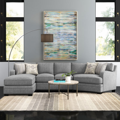 Wade Logan® Anousheh 3 - Piece Upholstered Sectional & Reviews | Wayfair