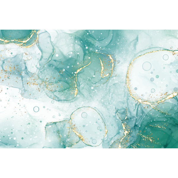 Fairmont Park Liquid Marble Texture - Print | Wayfair.co.uk