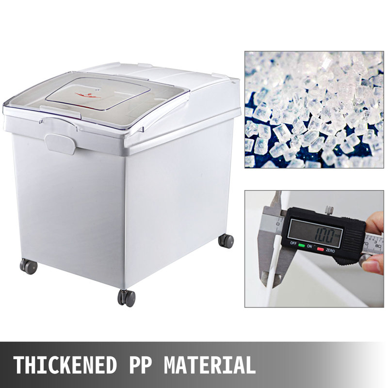 Vevor 10.5 Rectangle Plastic Food Storage Container with Lid (Set of 3 ...