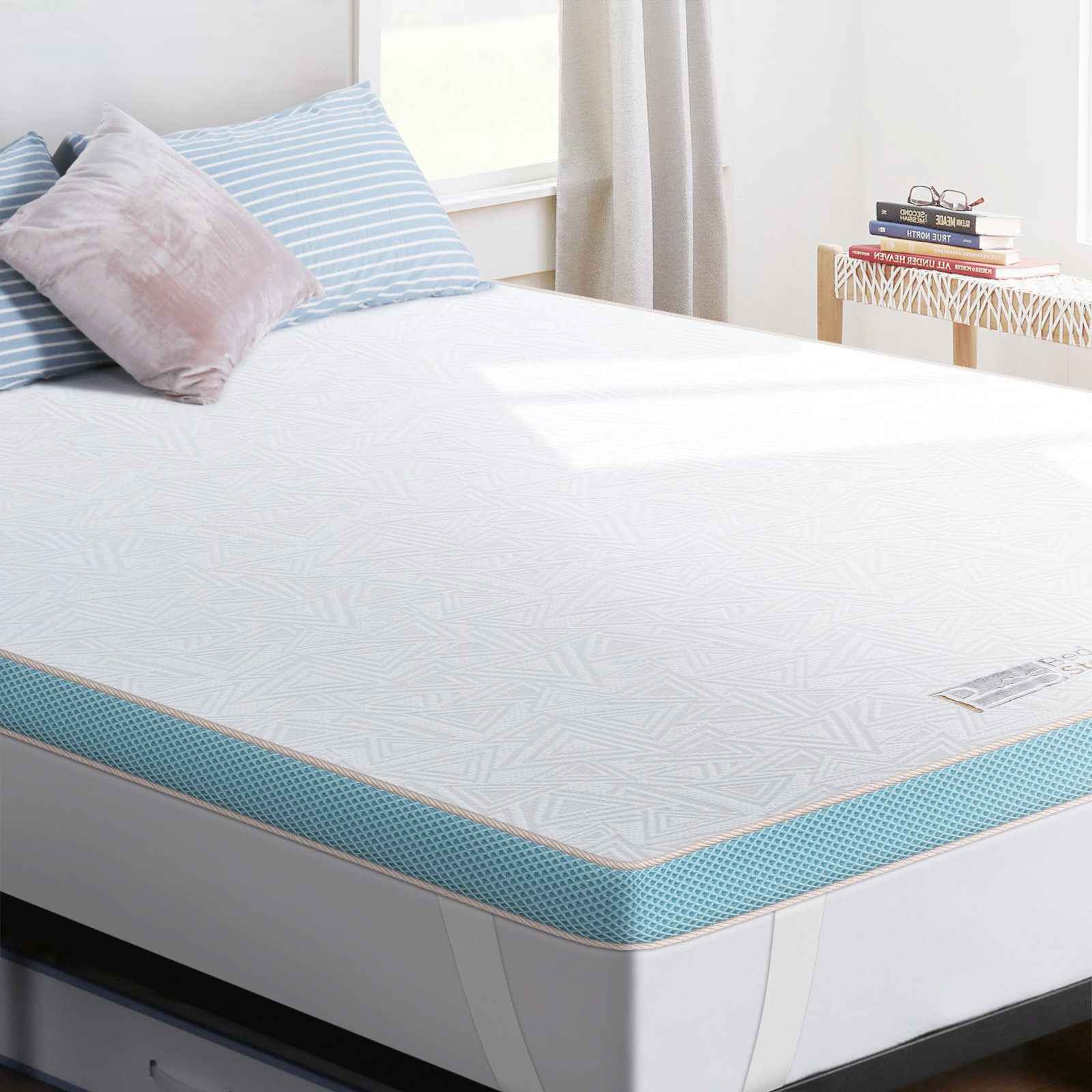 Alwyn Home 3 inches hybrid Foam Mattress Topper | Wayfair