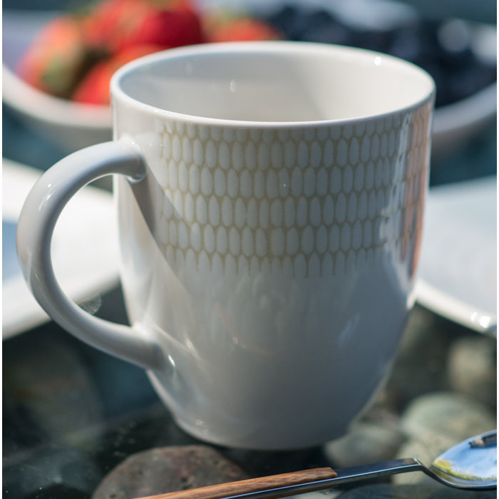Red Vanilla Rice Stoneware Coffee Mug & Reviews | Wayfair