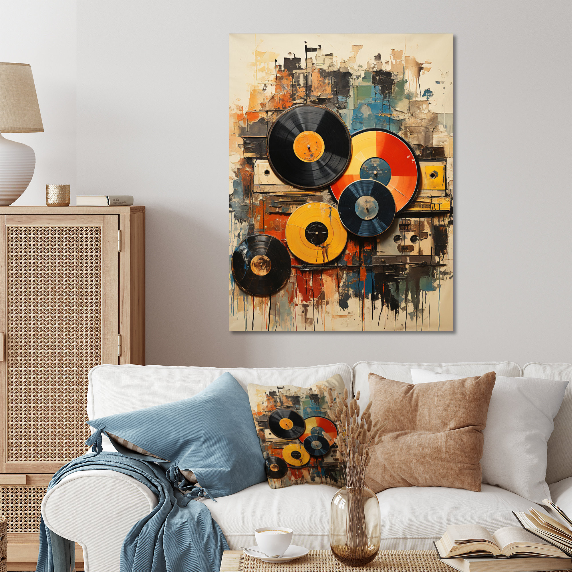 Bungalow Rose Vinyl Record Retro Vinyl I - Vinyl Records Metal Wall ...