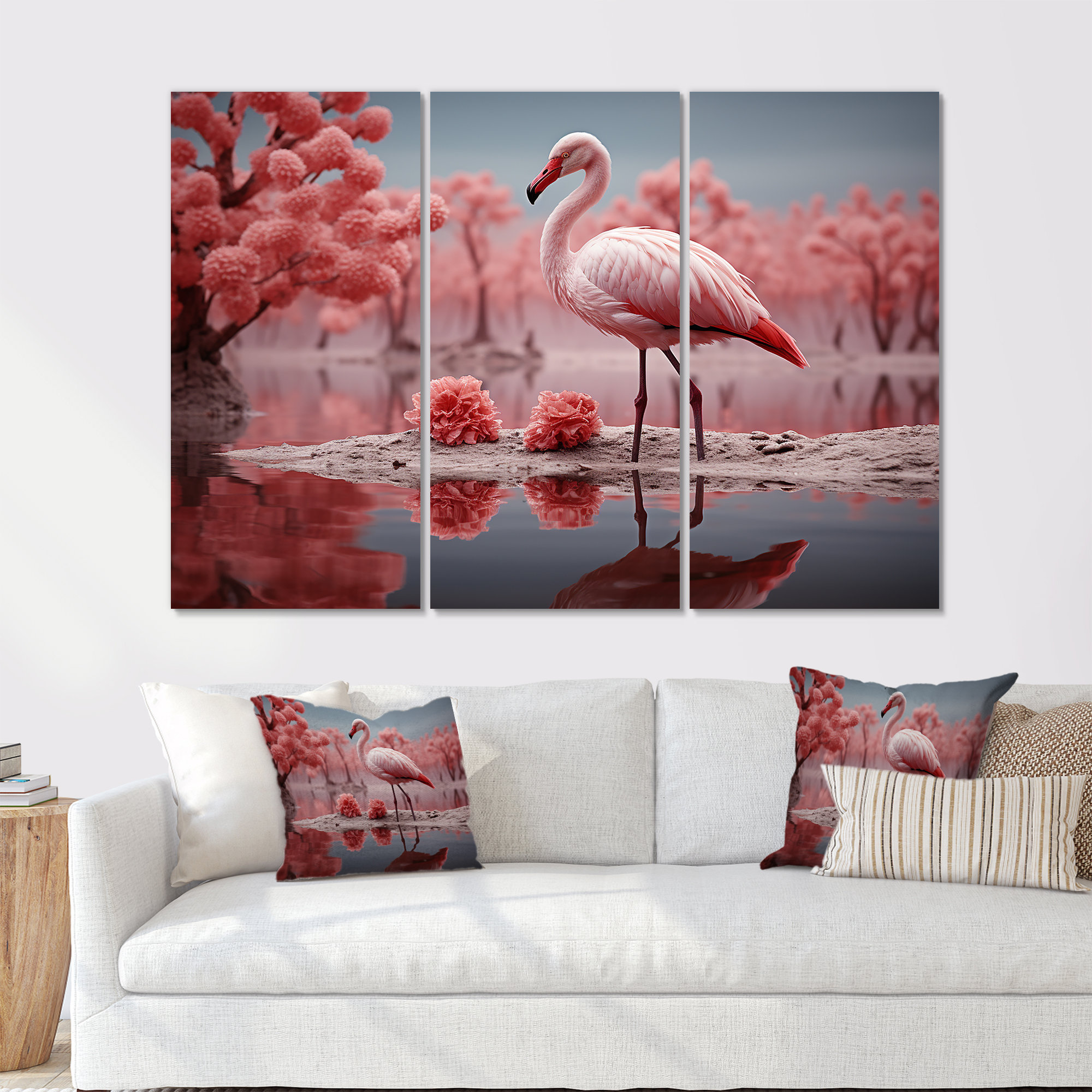 Bay Isle Home™ Elegant Pink Flamingo Paradise I - Flamingo Animal ...
