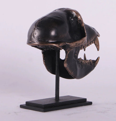 Trinx Jiten Monkey Macaque Skull Life Size Statue | Wayfair