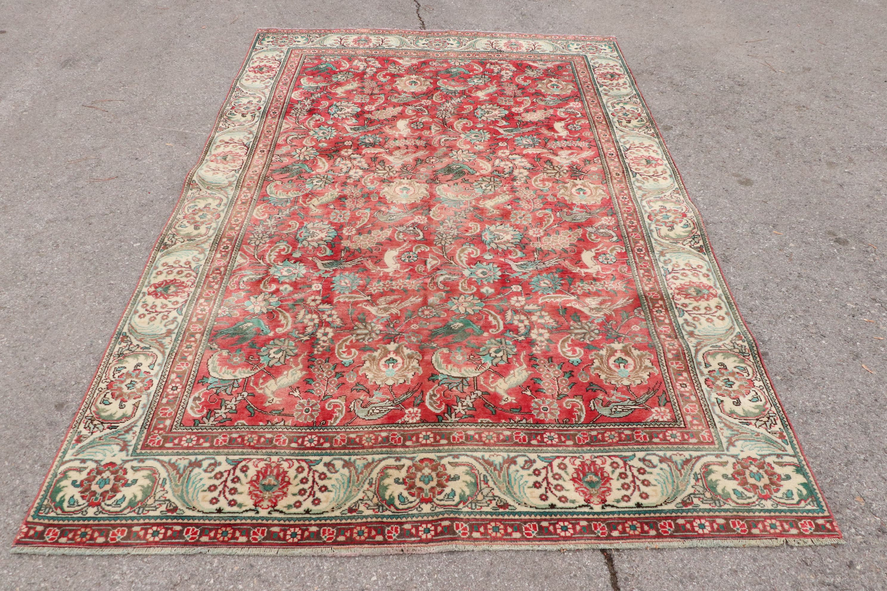 Bloomsbury Market Large Vintage Anatolian Rug In Red For Adding ...