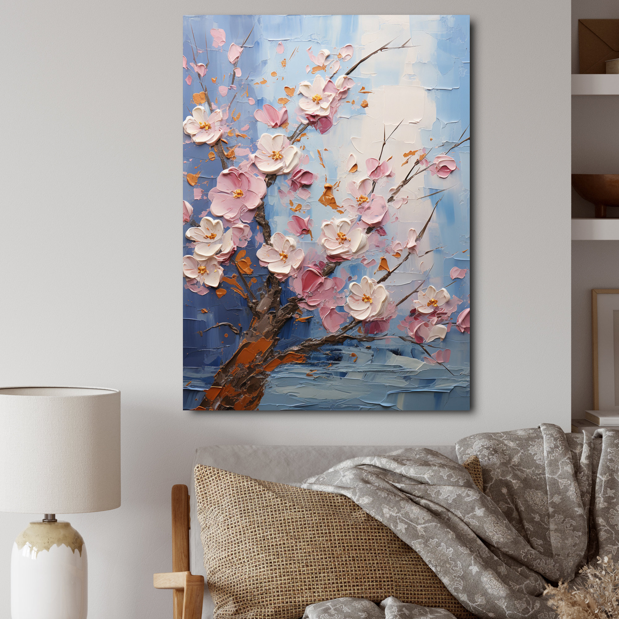 Red Barrel Studio® Toki Asian Art Sakura Serenity I On Canvas Print ...