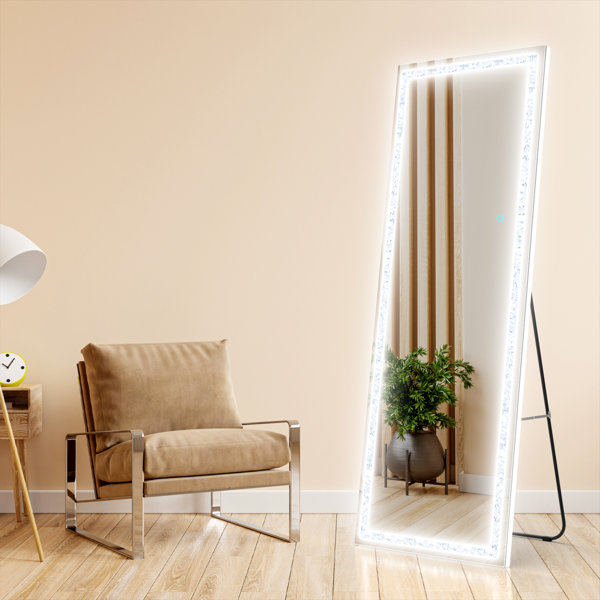 Ivy Bronx Daneka Rectangle LED Metal Mirror | Wayfair