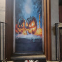 The Holiday Aisle® Scary Halloween Pumpkins Door Mural & Reviews | Wayfair