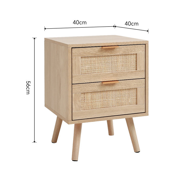 Bay Isle Home Ahamadou 40cm W Rattan Bedside Table & Reviews | Wayfair ...