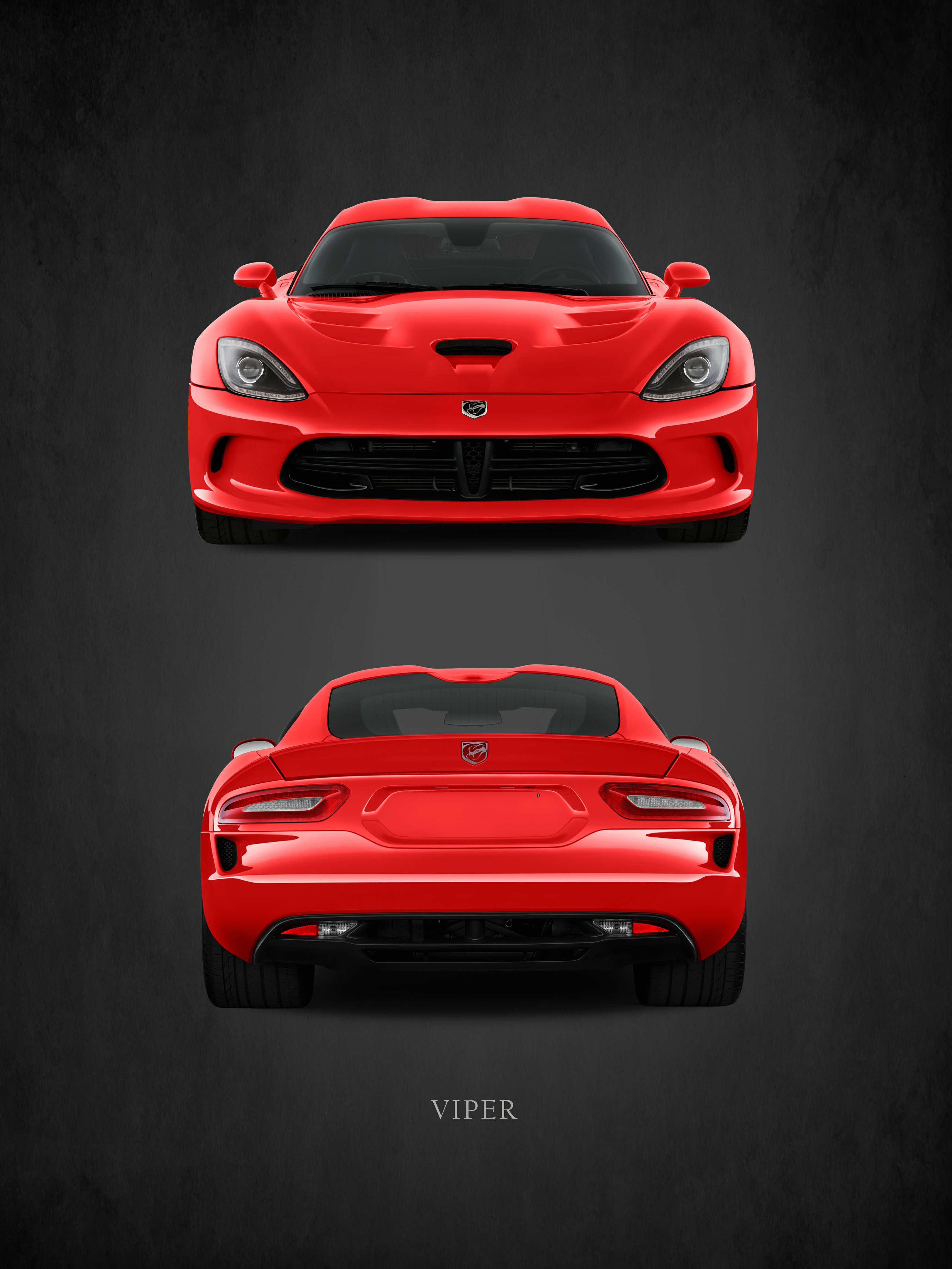 Ebern Designs Dodge Viper by Mark Rogan - Wrapped Canvas Print | Wayfair