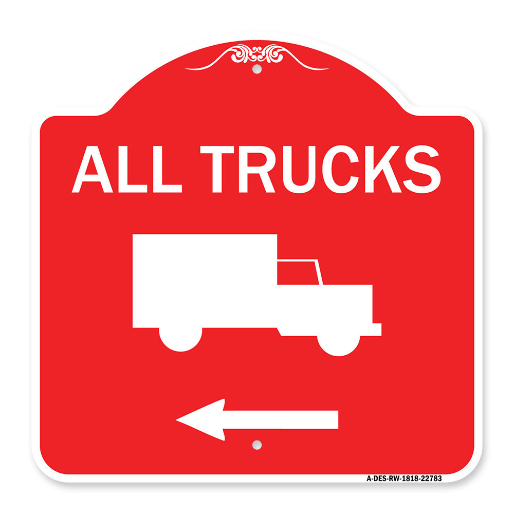 Signmission Designer Series Sign - Trucks Sign All Trucks (With Truck ...