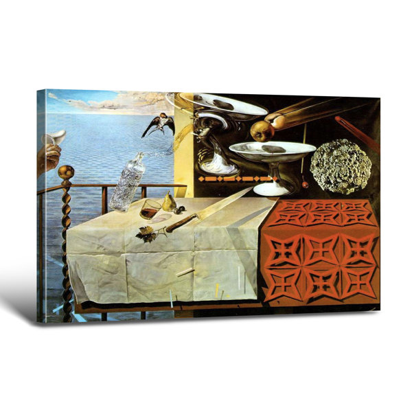 Rosecliff Heights Living Still Life On Canvas by Salvador Dali Print ...