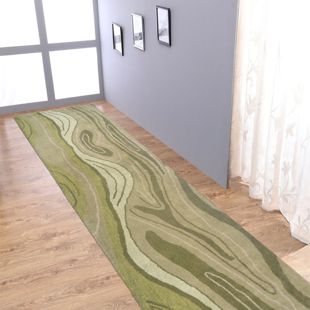 Orren Ellis HAND TUFTED WOOL ECO-FRIENDLY AREA RUGS - Green Color ...