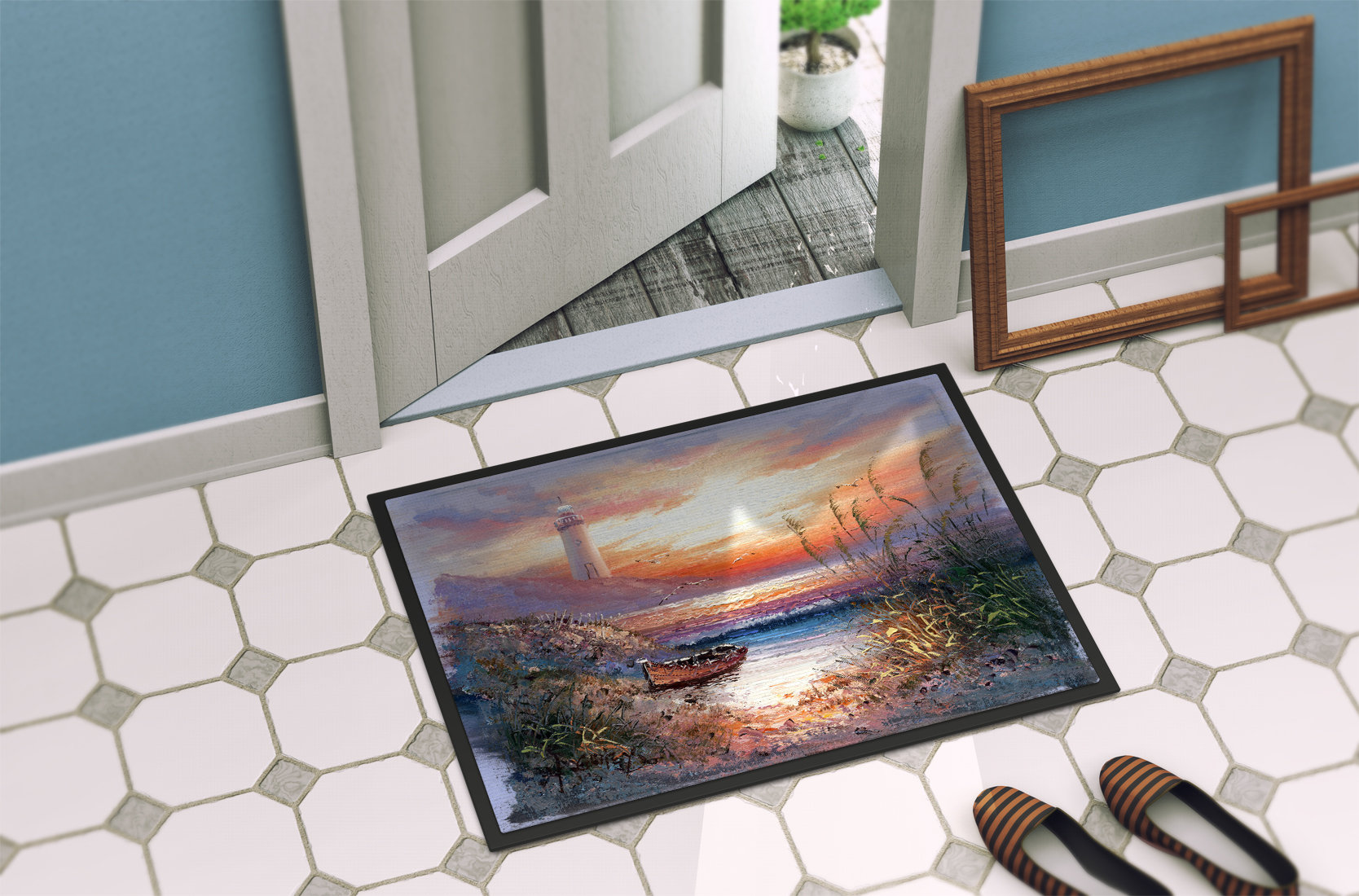 Breakwater Bay Gaige Non-Slip Outdoor Door Mat | Wayfair