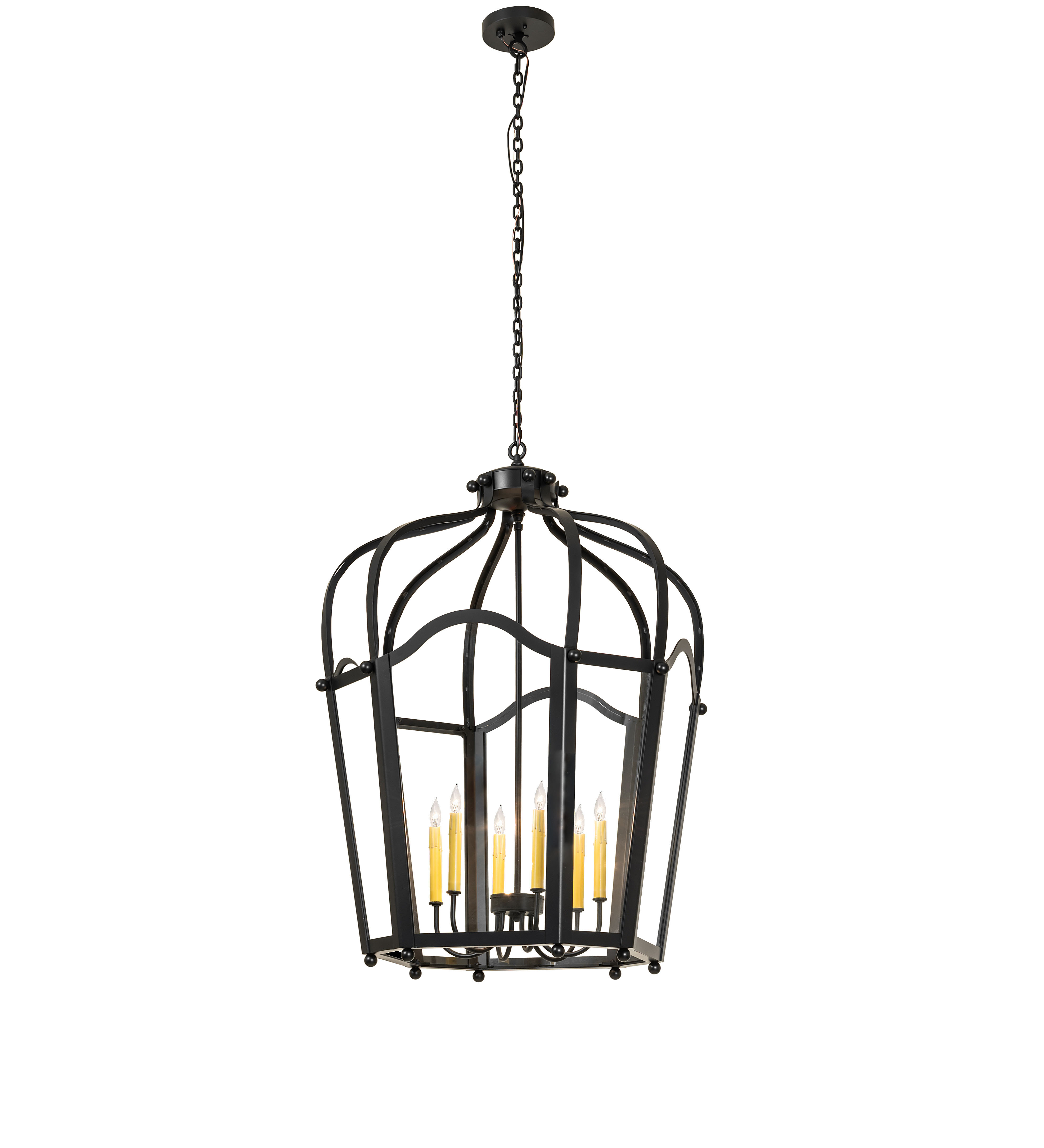Gracie Oaks 32" Wide Citadel 6 Light Pendant | Wayfair