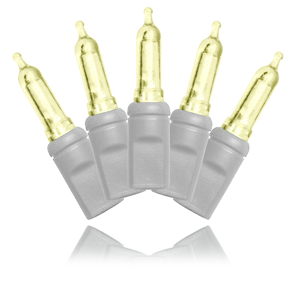 The Holiday Aisle® 70 T5 Warm White LED Light String 4" Spacing on ...