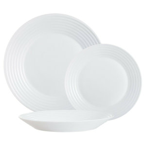 Luminarc Harena Tempered Glass Dinnerware - Set of 18 & Reviews ...