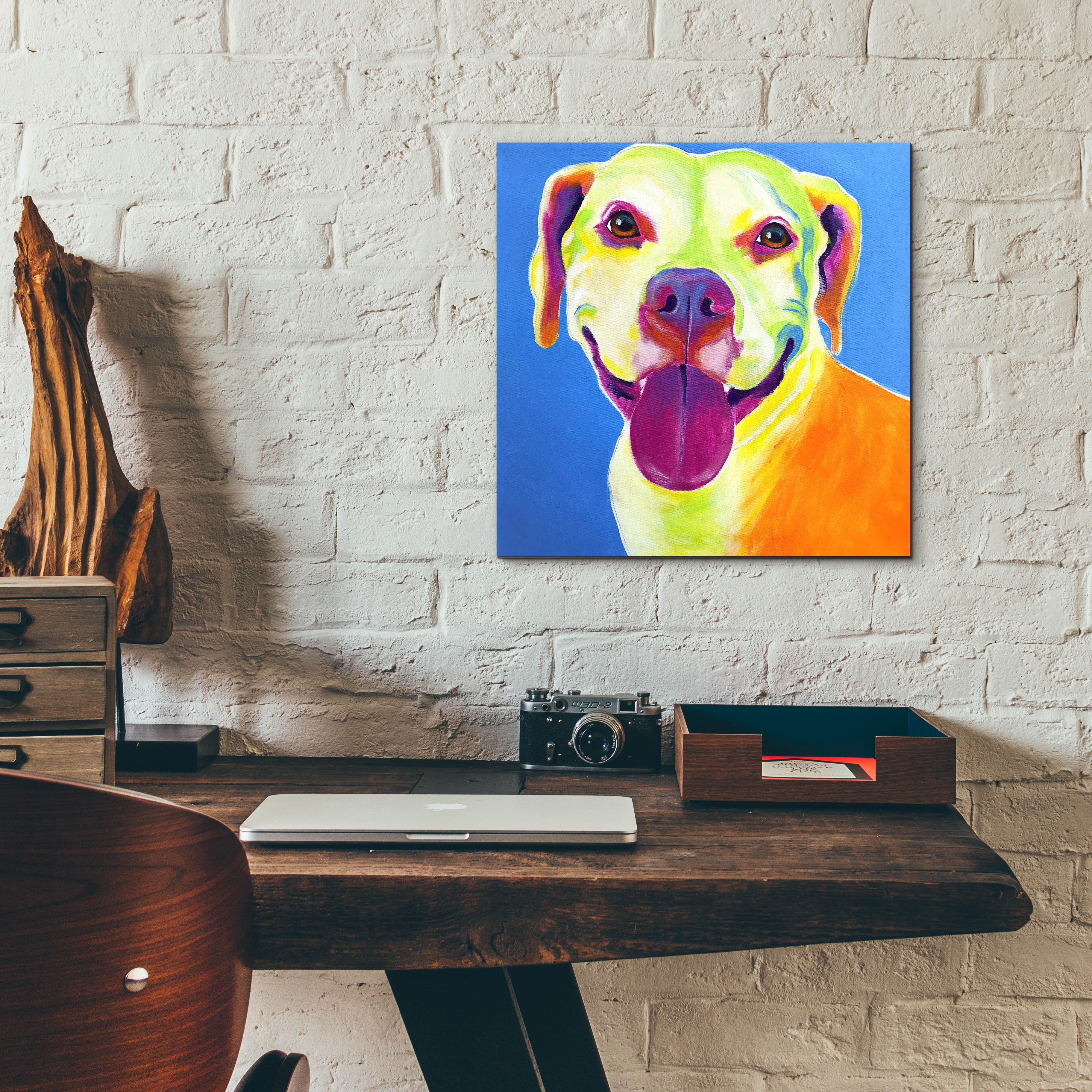 Hokku Designs " Pit Bull - Daisy " by Dawg Painter | Wayfair