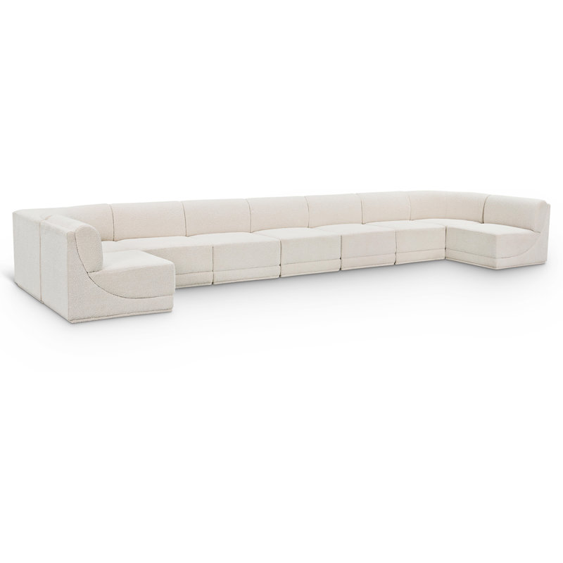 Wrought Studio™ Izick 9 - Piece Upholstered Sectional | Wayfair