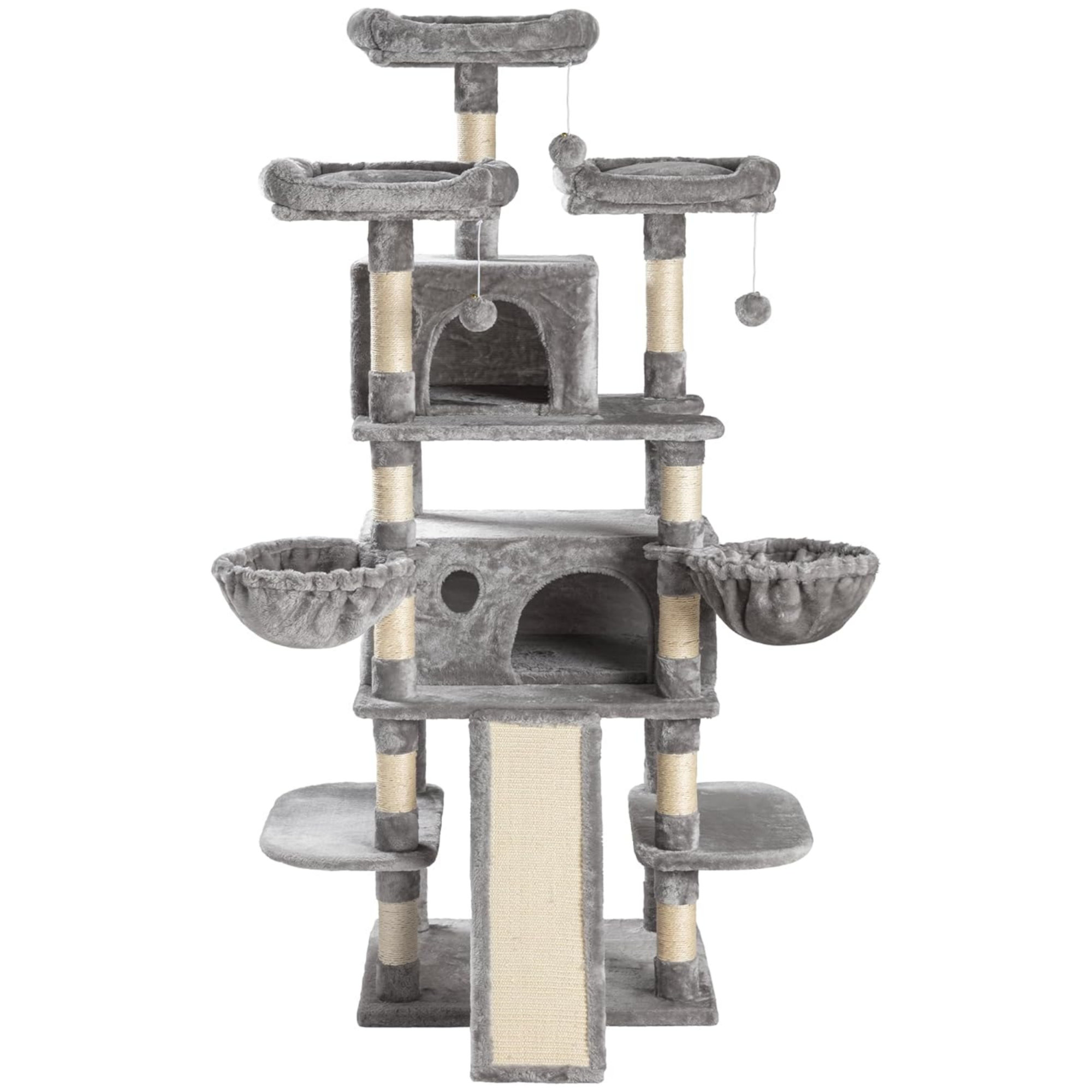 Vishda Apparel 68 Inches Multi-level Large Cat Tree For Large Kitties ...