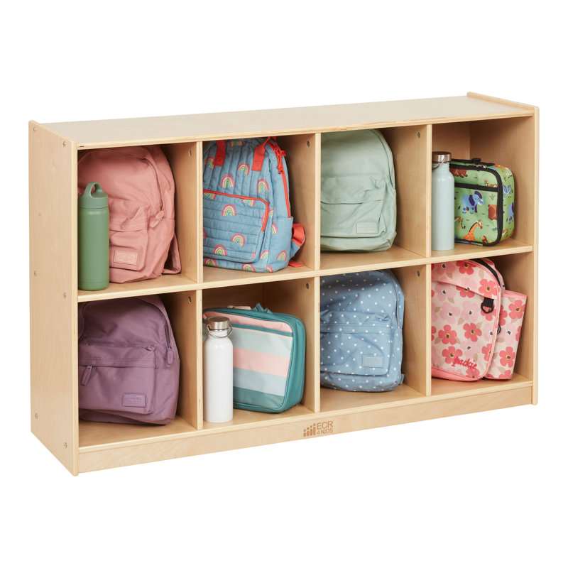 ECR4Kids 8-Compartment Mobile Backpack Storage Cabinet, Classroom ...