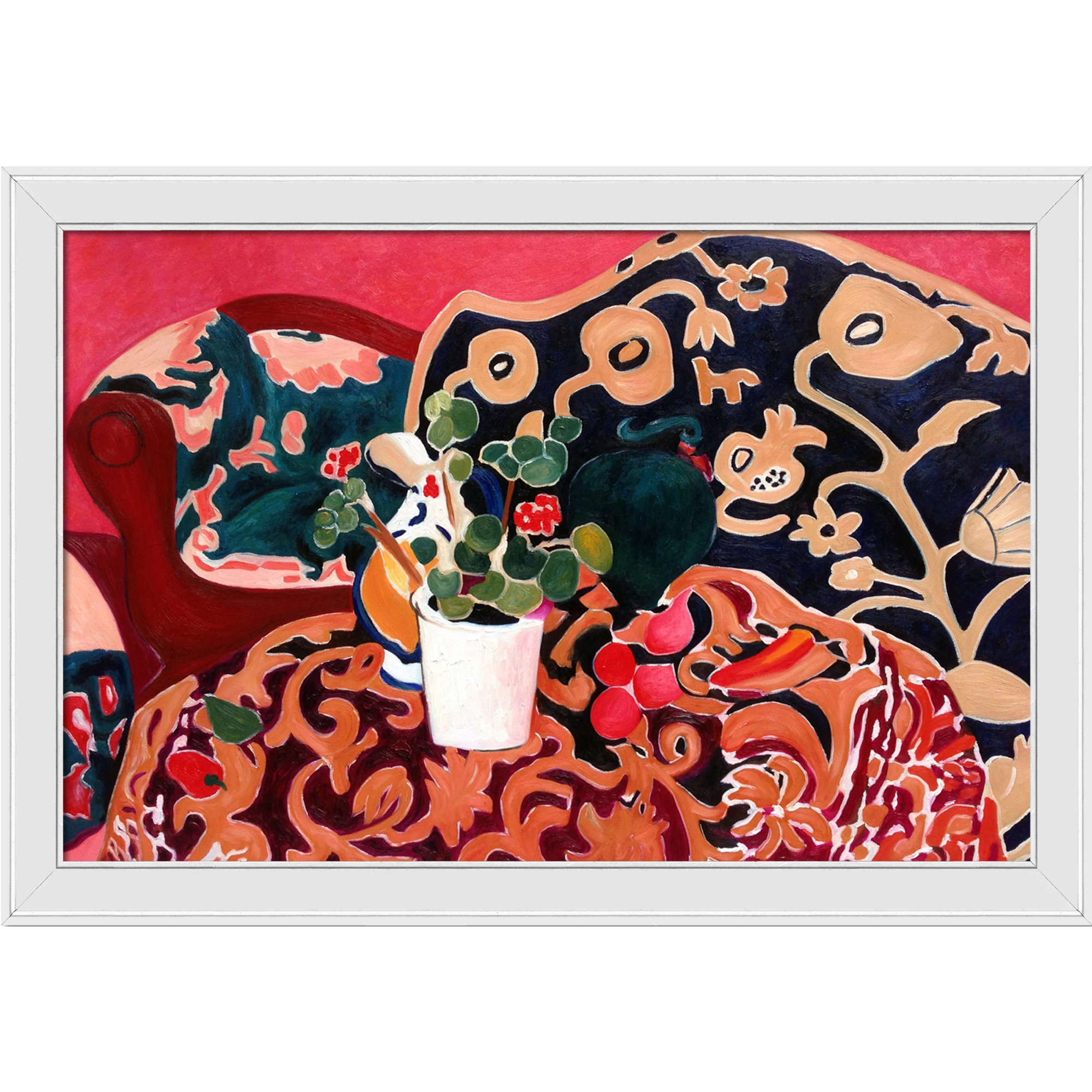 Overstock Art Spanish Still Life Framed On Canvas by Henri Matisse ...
