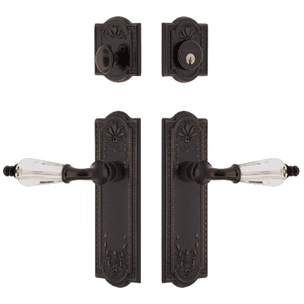 Nostalgic Warehouse Meadows Entry Set with Parlour Crystal Lever | Wayfair