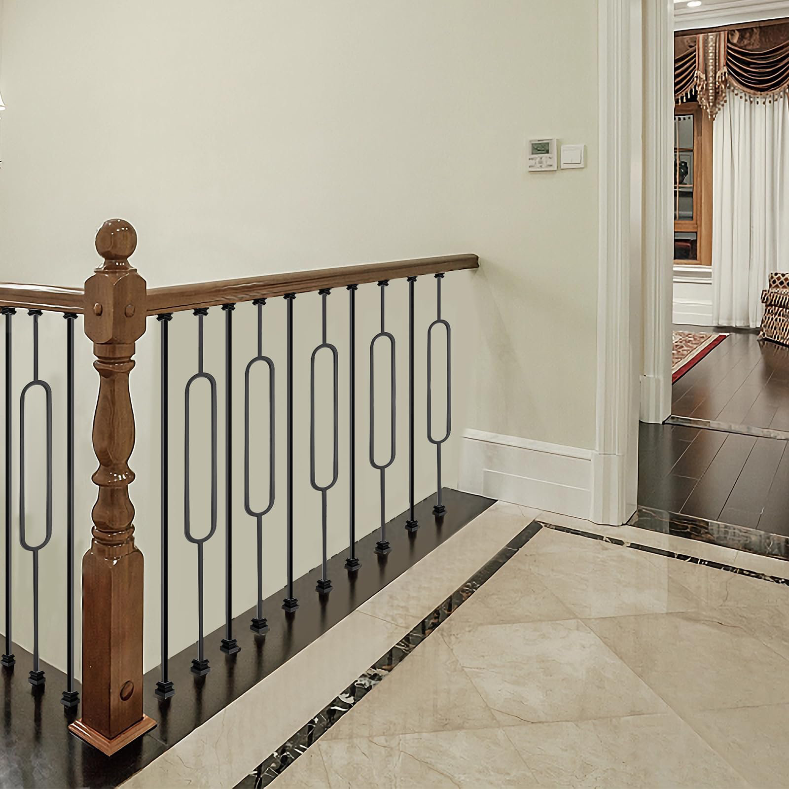 Wendes Kem 44" Wrought Iron Baluster Set | Wayfair