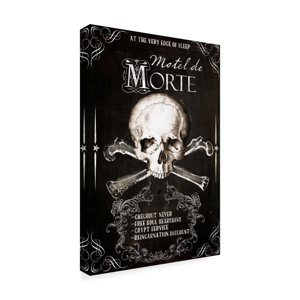 Trademark Fine Art 'Dark Signs 3' Acrylic Painting Print on Wrapped ...