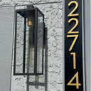 Montague Metal Products Floating Modern 4" Number Vertical Address ...