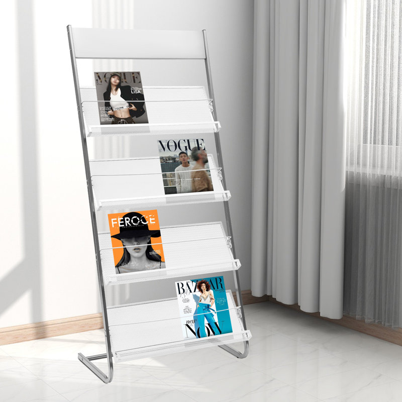 Latitude Run® Bledi Metal Free Standing Magazine Rack | Wayfair