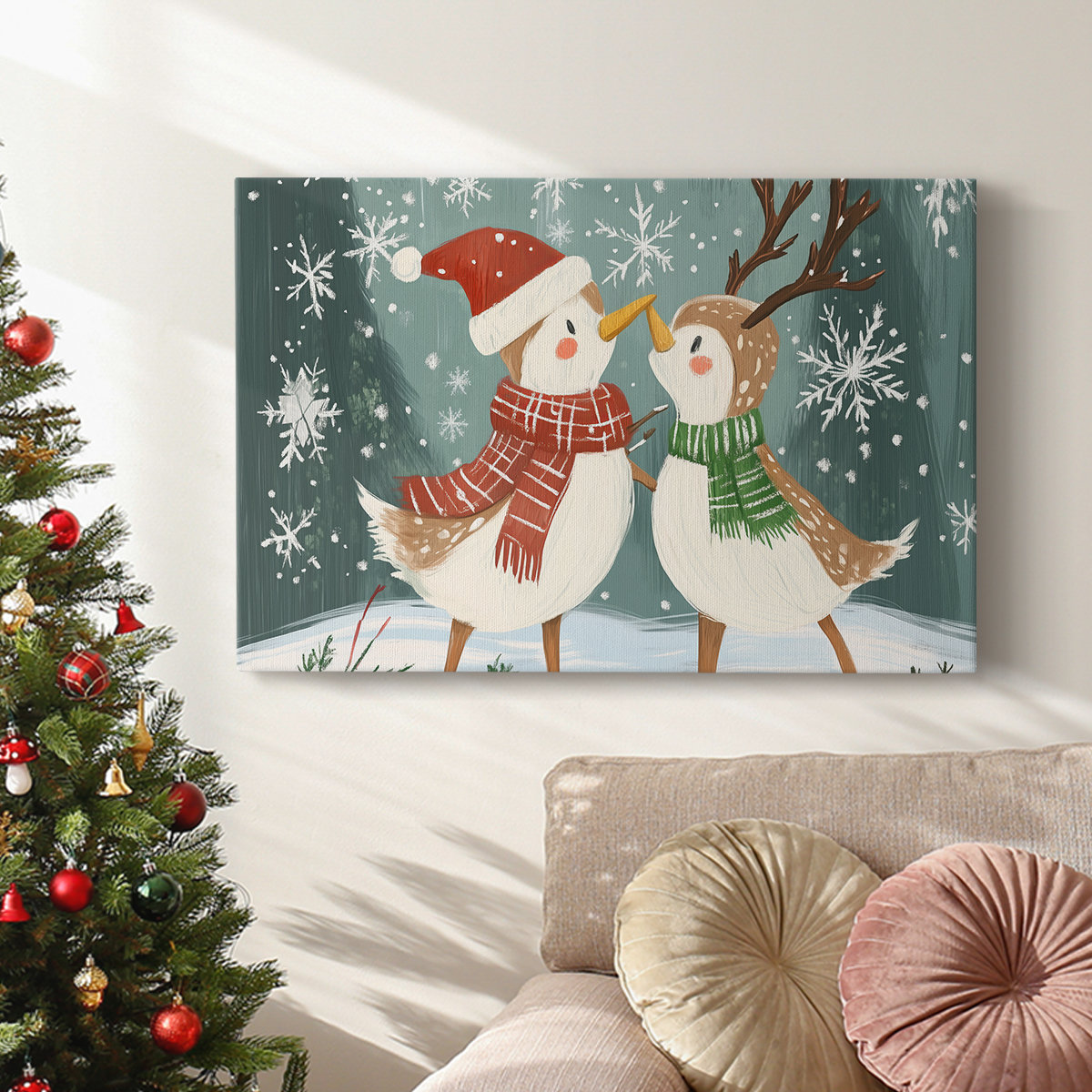 Ophelia & Co. Christmas Holiday Arts - Gallery Wrapped Canvas XMA171696 ...