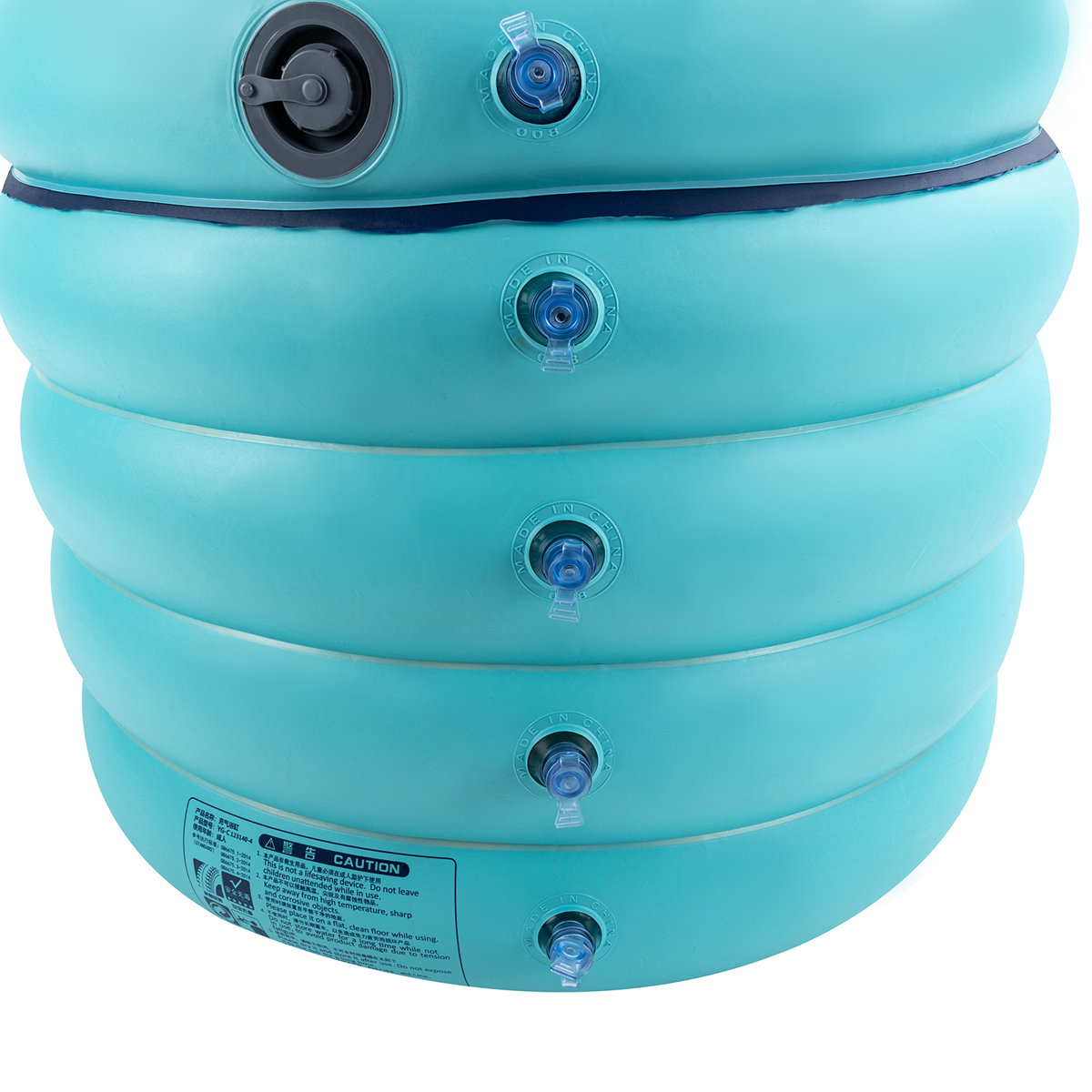 JOYDING 55.11" Portable Inflatable Tub Bathtub W/ Wireless Electric Air ...