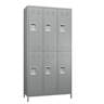 17 Stories 2 Tier, 6 Section Metal Lockers Armoire with 12 Hooks for ...