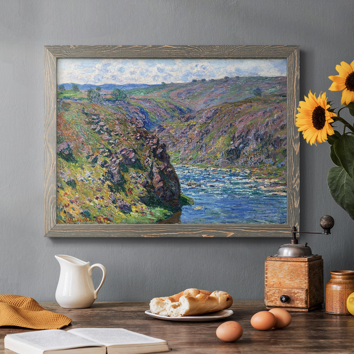 Millwood Pines Valley Of The Creuse, Sunlight Effect, 1889 Framed On ...