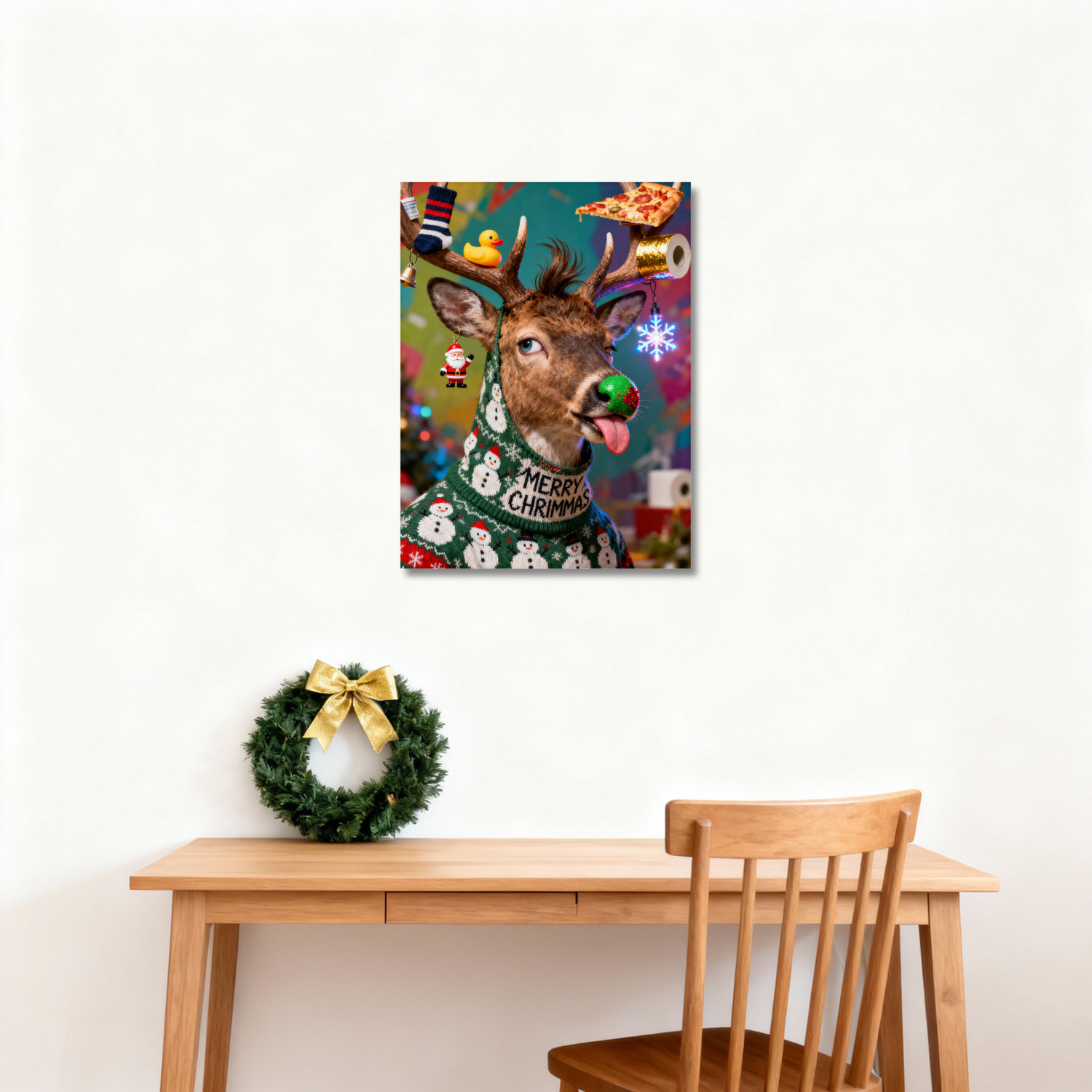 Union Rustic Canvas Wall Art Reindeer Fun Canvas Wall Art | Wayfair