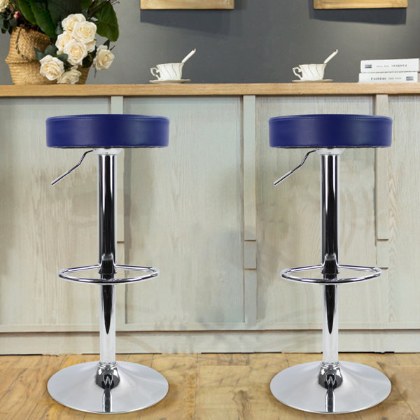 Latitude Run® Swivel Adjustable Height Bar Stool "& Reviews" | Wayfair