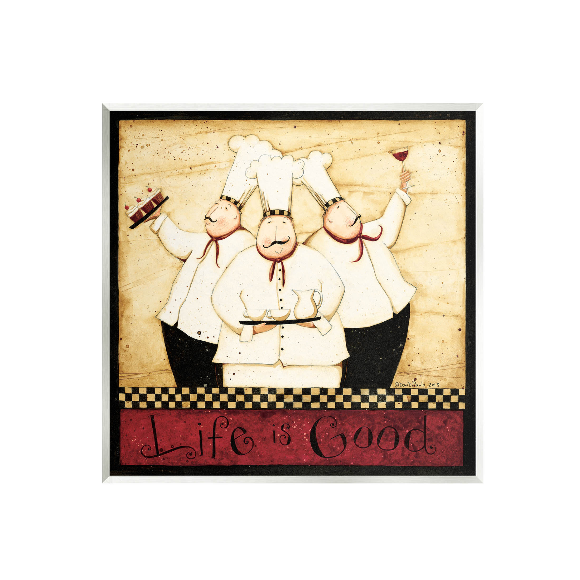 Fleur De Lis Living Life Is Good Vintage Chefs by Dan Dipaolo ...