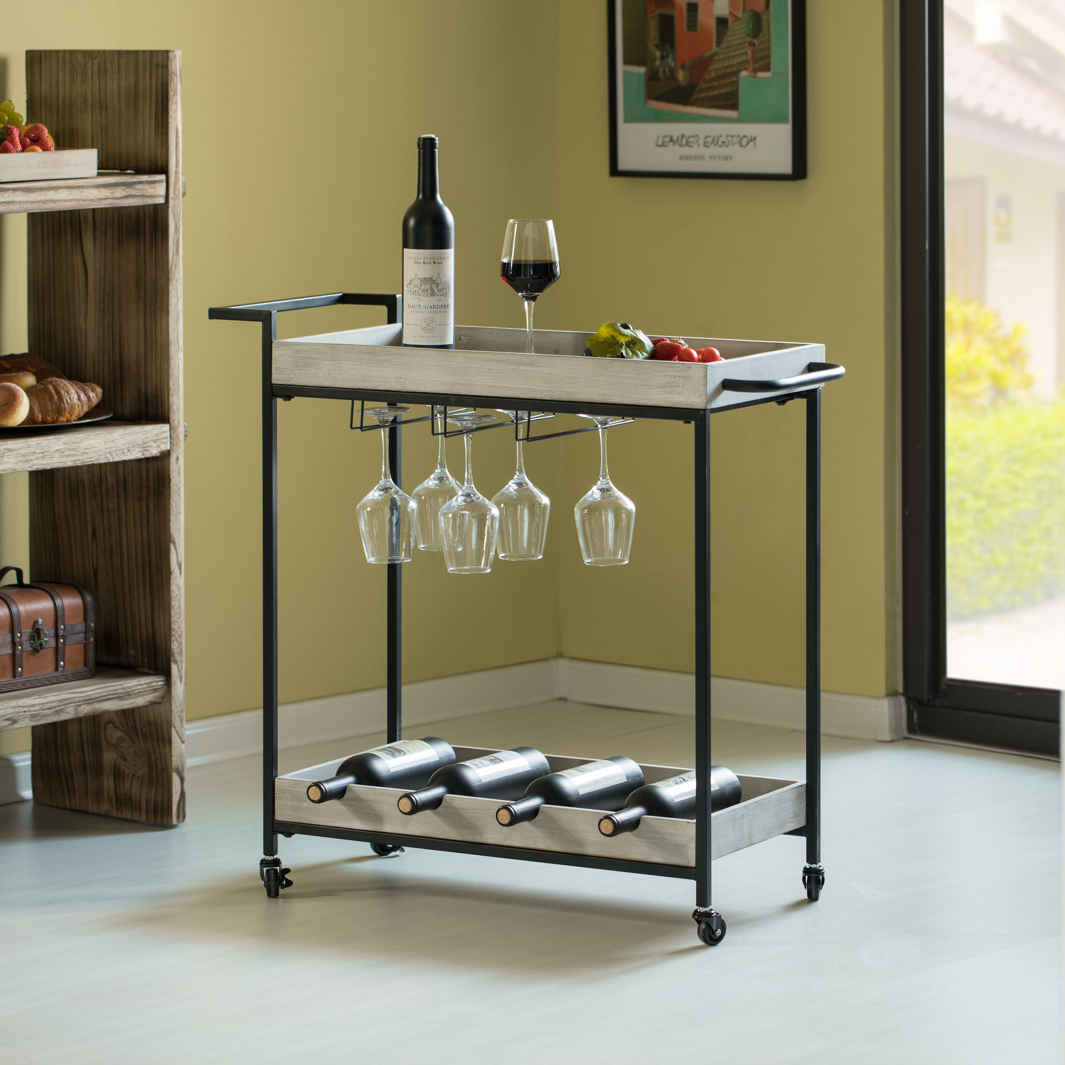 17 Stories 32.5'' Wide Bar Cart | Wayfair