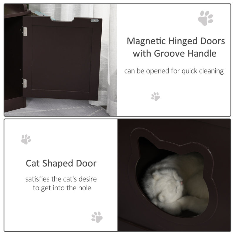 Tucker Murphy Pet™ Mingo Litter Box Enclosure & Reviews | Wayfair